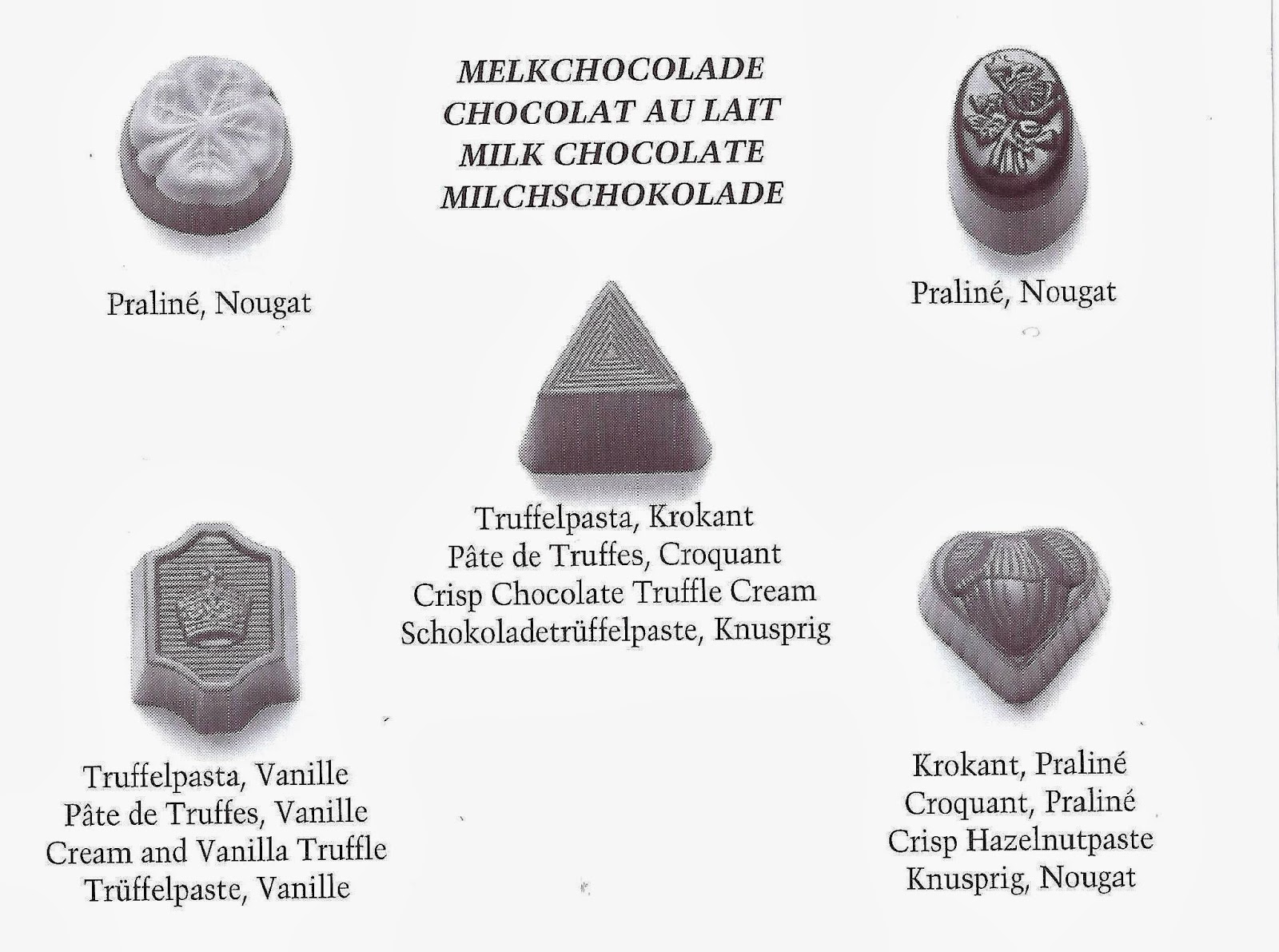 Past Print: Chocolate box menus / part two