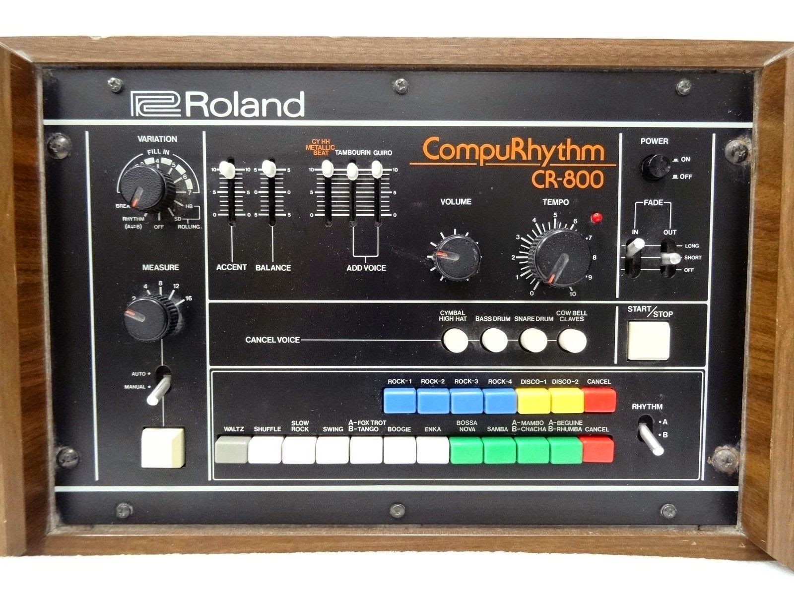 JonDent - Exploring Electronic Music: Roland CompuRhythm CR-800 Drum ...