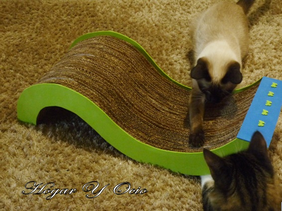 Hogar y Ocio: Rascador de cartón para gatitos