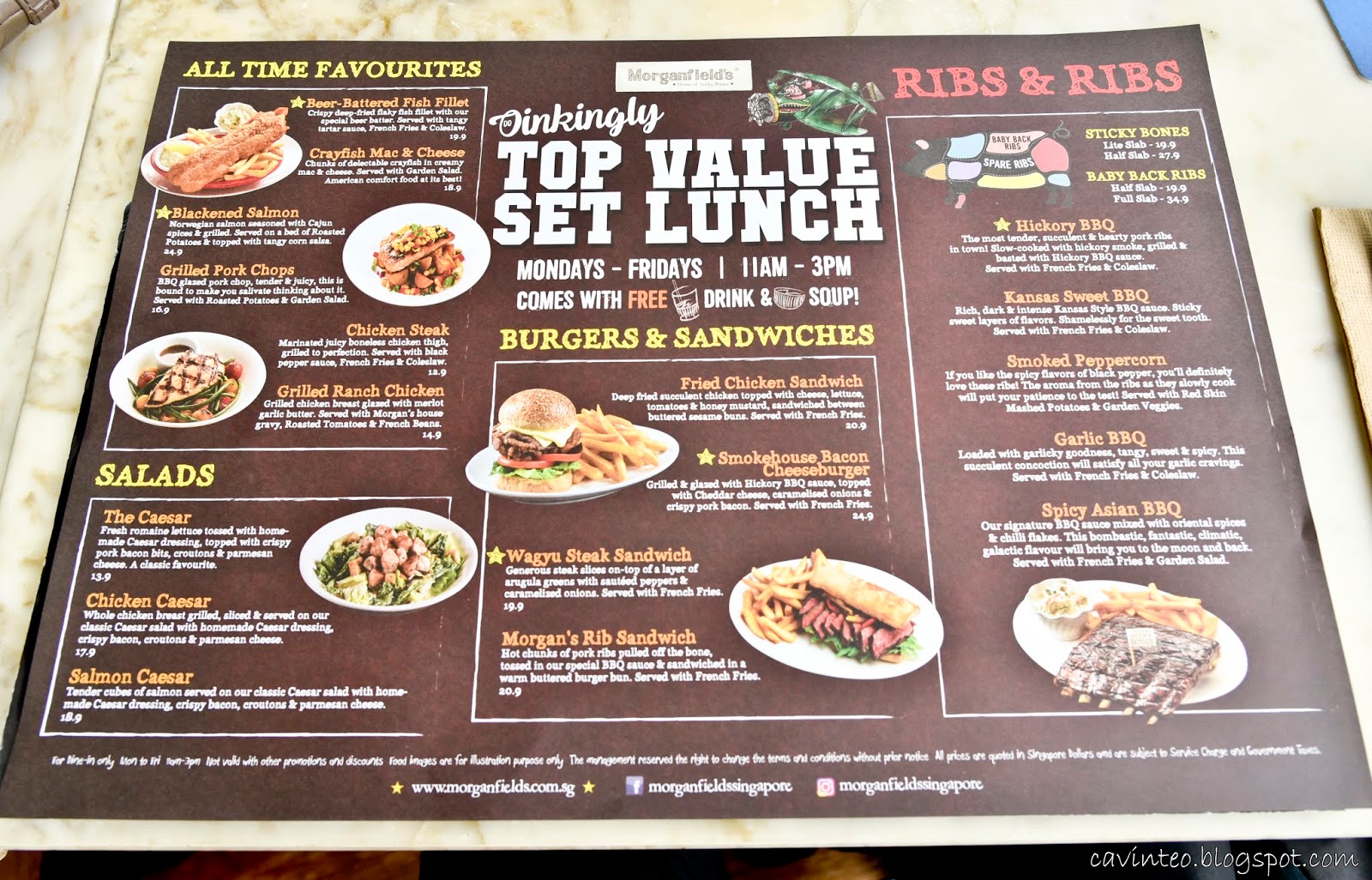 Entree Kibbles: Morganfield's Value Set Lunch - Hickory BBQ Sticky ...