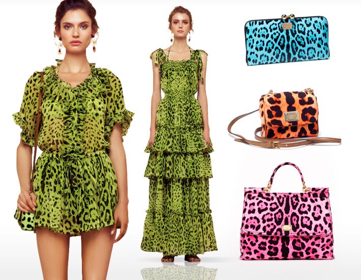 Fluo leopard print for Spring By Dolce & Gabbana