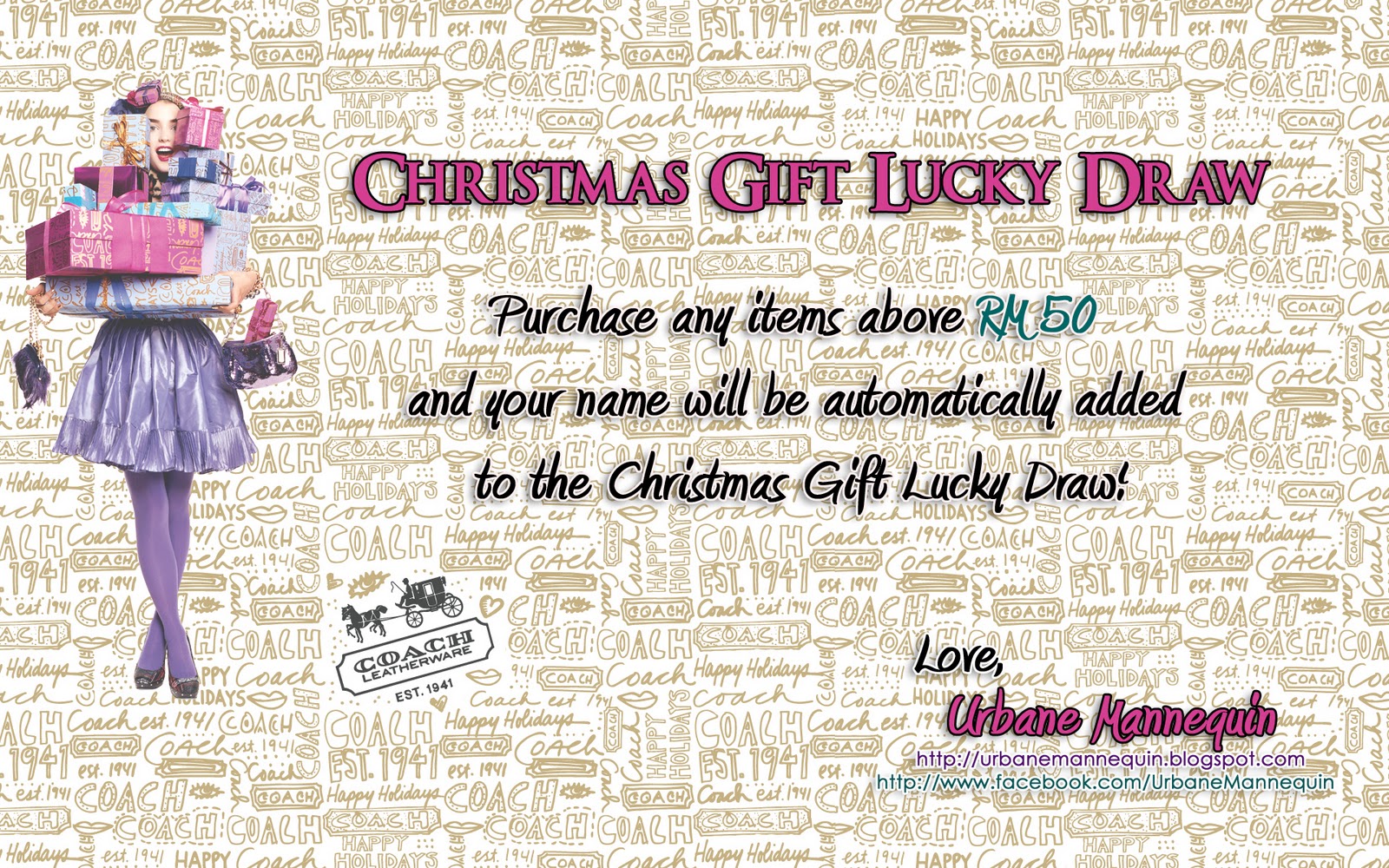 ♦ Urbane Mannequin ♦: Christmas Gift Lucky Draw