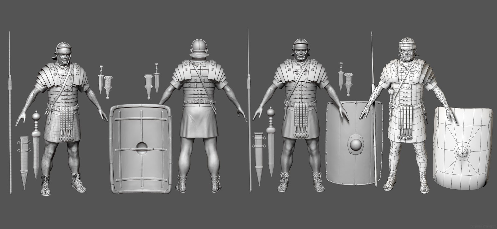 cristian mindrut 3d animator modeler: roman soldier 3d modeling and ...