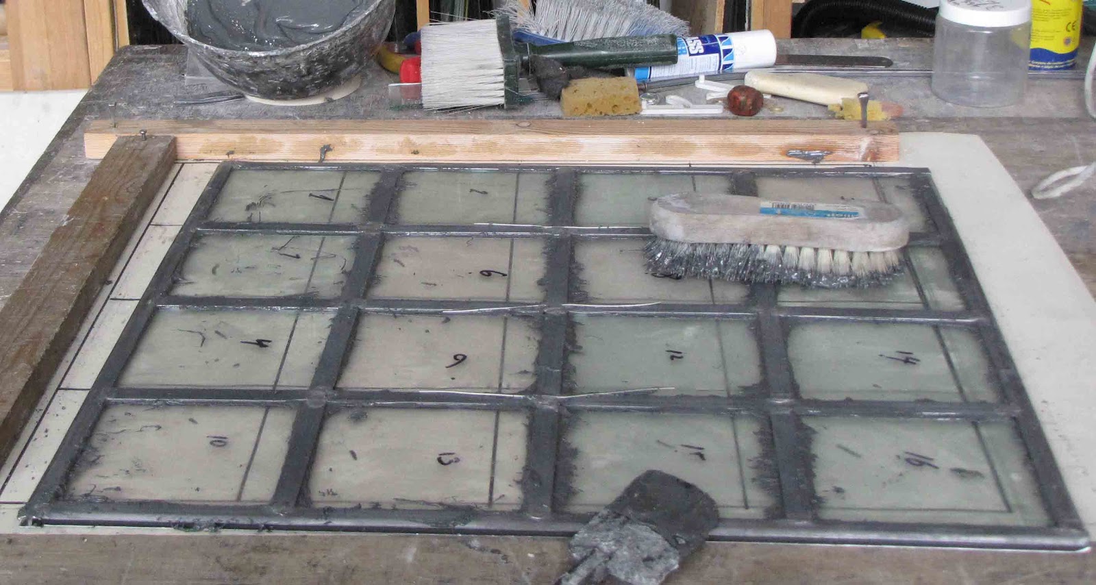 Processes: Cementing Leaded Panels