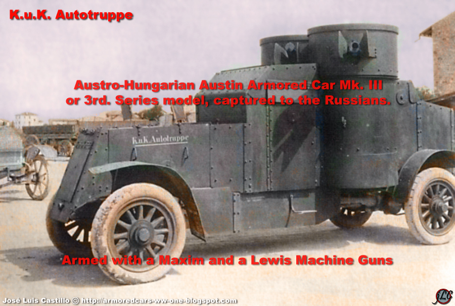 Armored Cars in the WWI: Austro-Hungarian Panzerauto Austin Mk.III ...