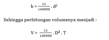 Penentuan Volume Kayu Rebah. - Our Akuntansi