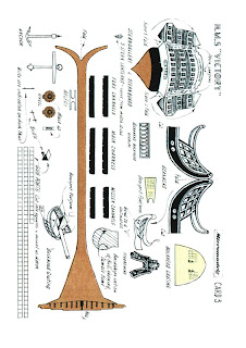papercraft-database: Micromodels - H.M.S. Victory