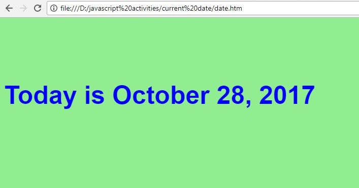 Free Programming Source Codes And Computer Programming Tutorials Current Day In Javascript