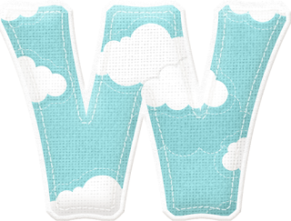 Alfabeto Celeste con Nubes. - Oh my Alfabetos!