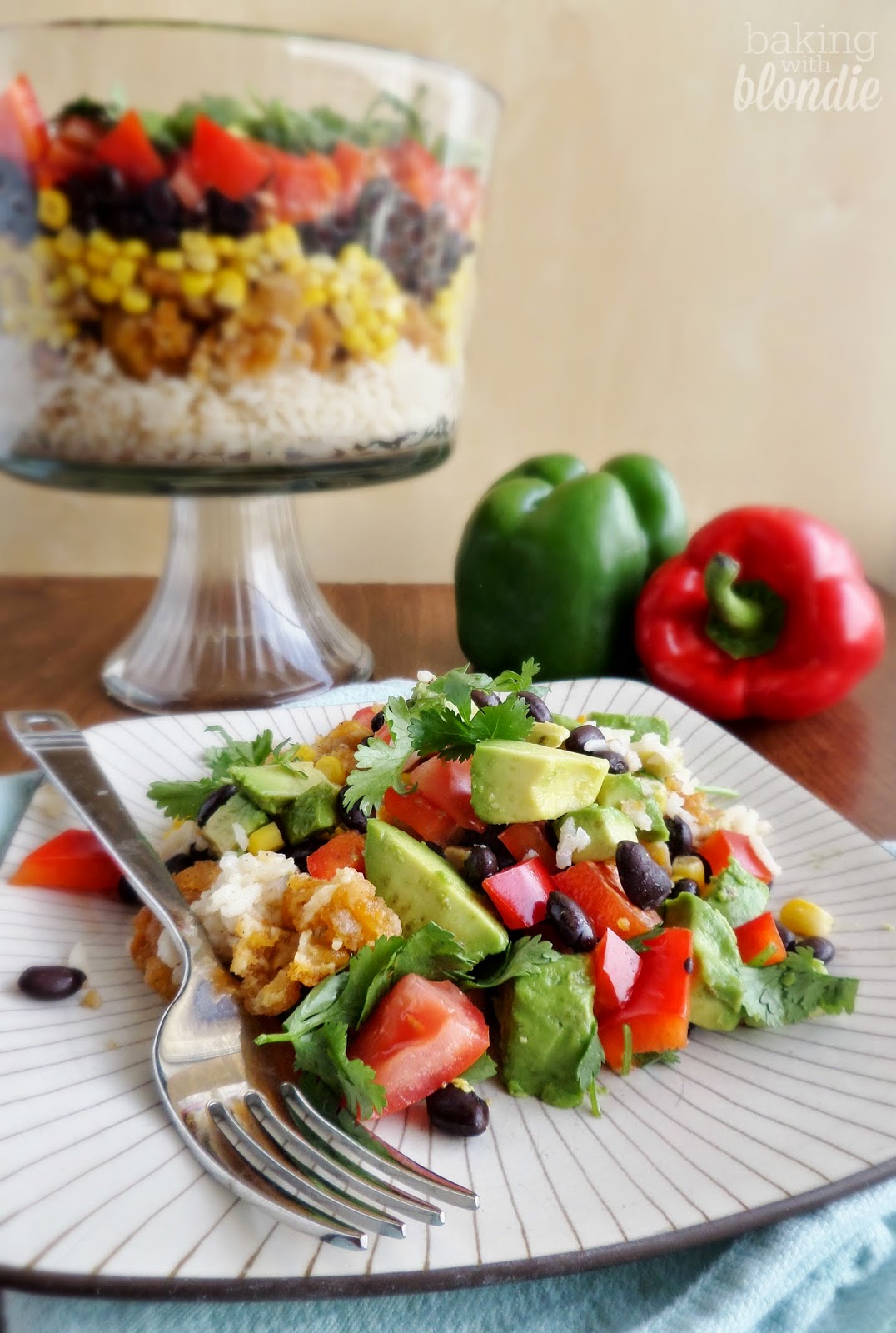Layered Southwestern Rice Salad