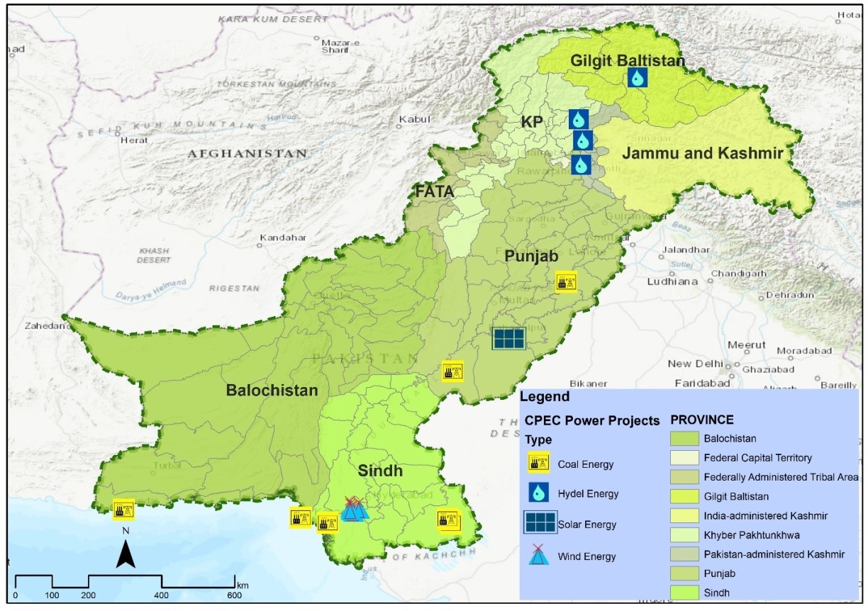 Power Projects under CPEC - A GIS Perspective