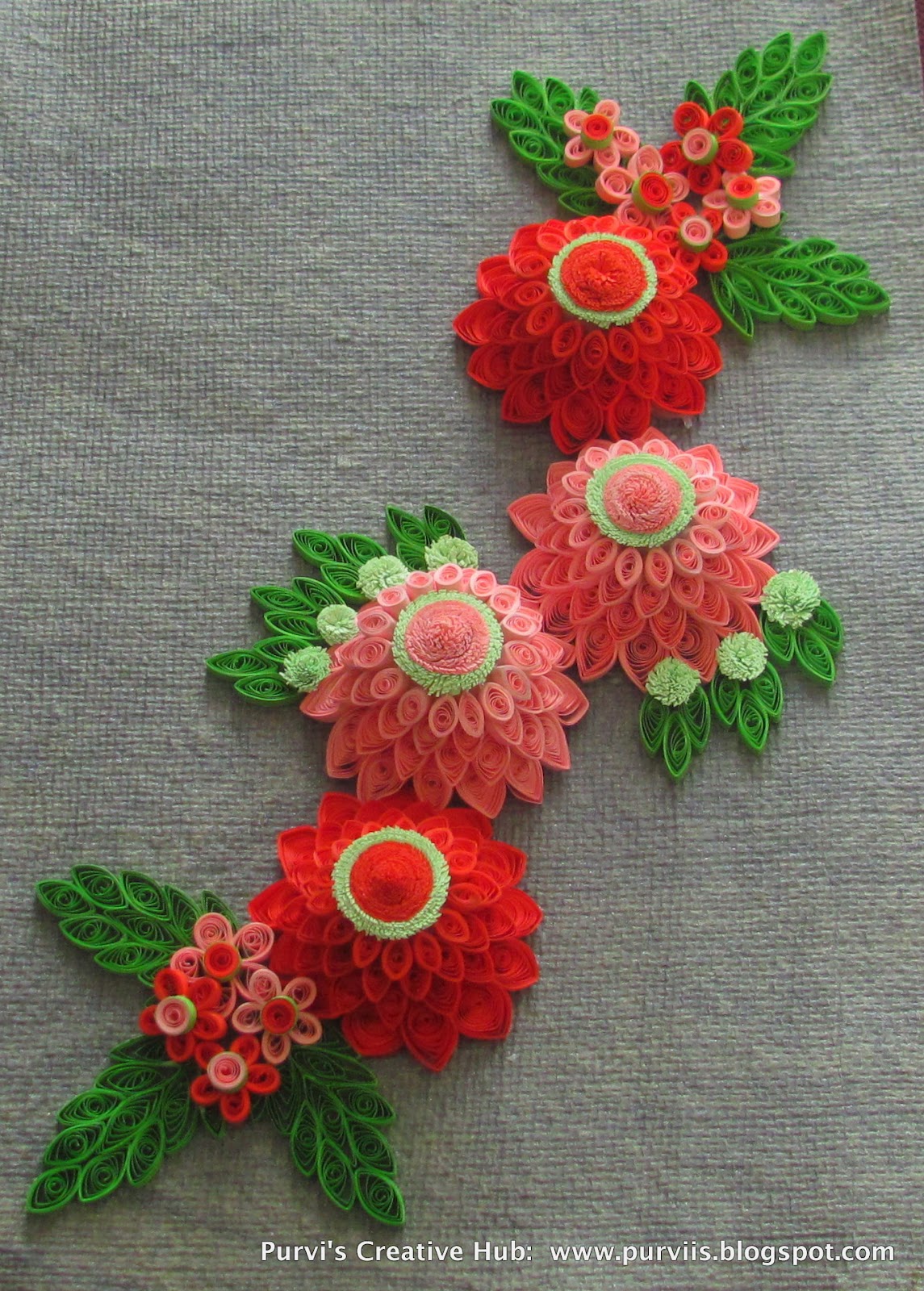 Paper Quilling Flowers Patterns