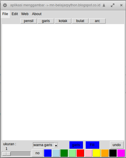 membuat aplikasi menggambar versi 6 ~ Belajar Python