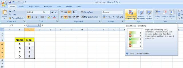 Cara Mewarnai Otomatis Dengan Condition Formatting pada Excel