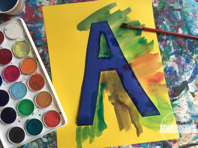 Painted Alphabet Art for Kids