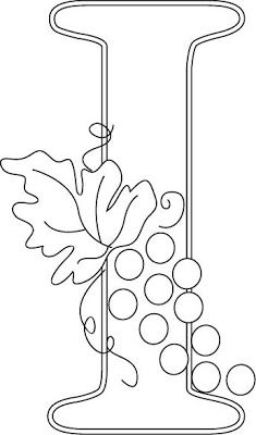 RISCOS DAS LETRAS DO ALFABETO PARA PINTURA EM TECIDO-ALFABETOS LINDOS