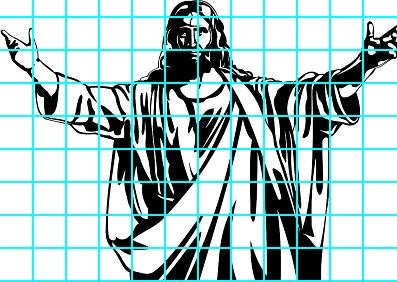 Mr. MintArt: Superhero grid drawing