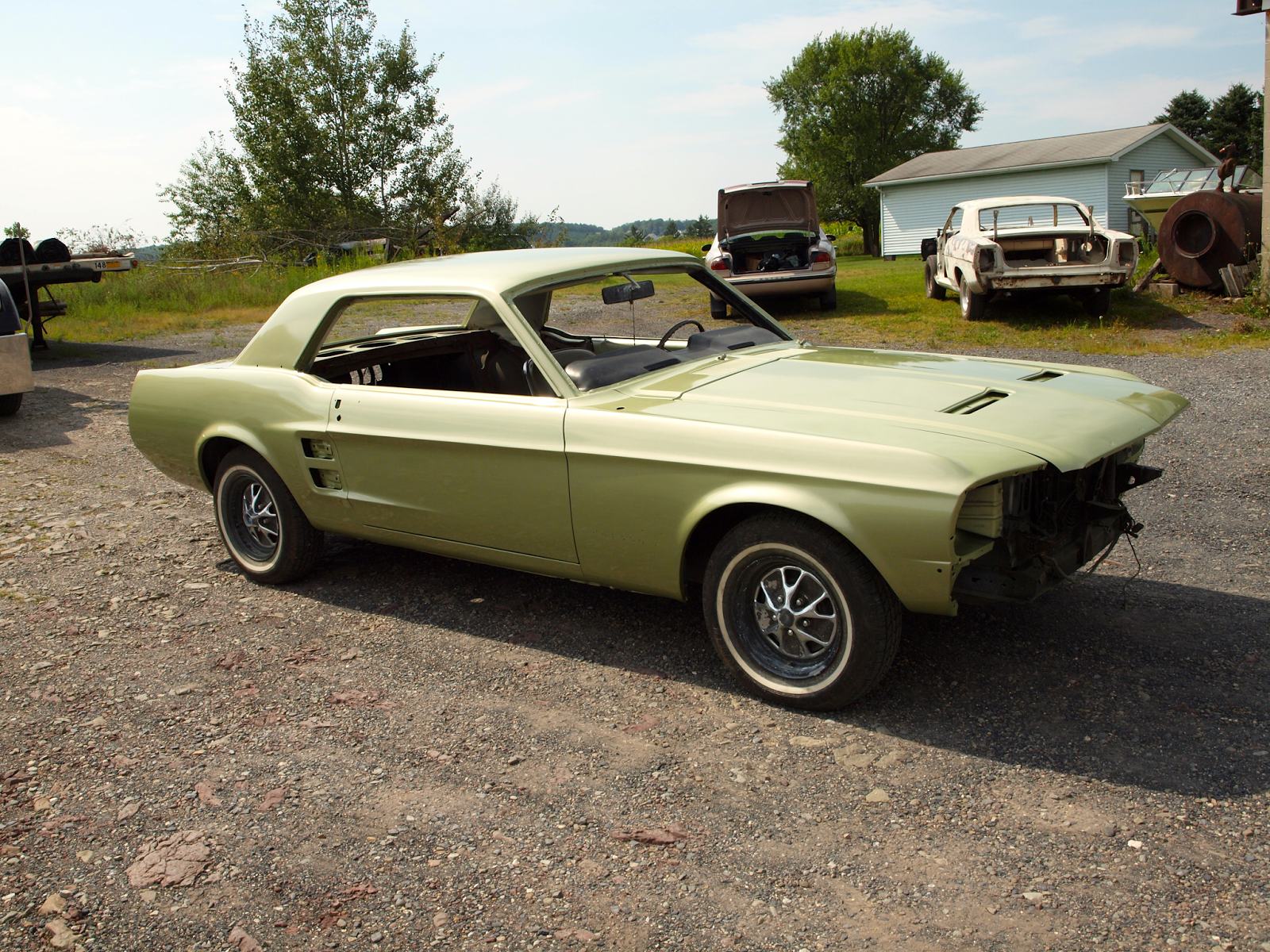 '67 Mustang Renovation Project: New paintjob-nice way of receiving the ...