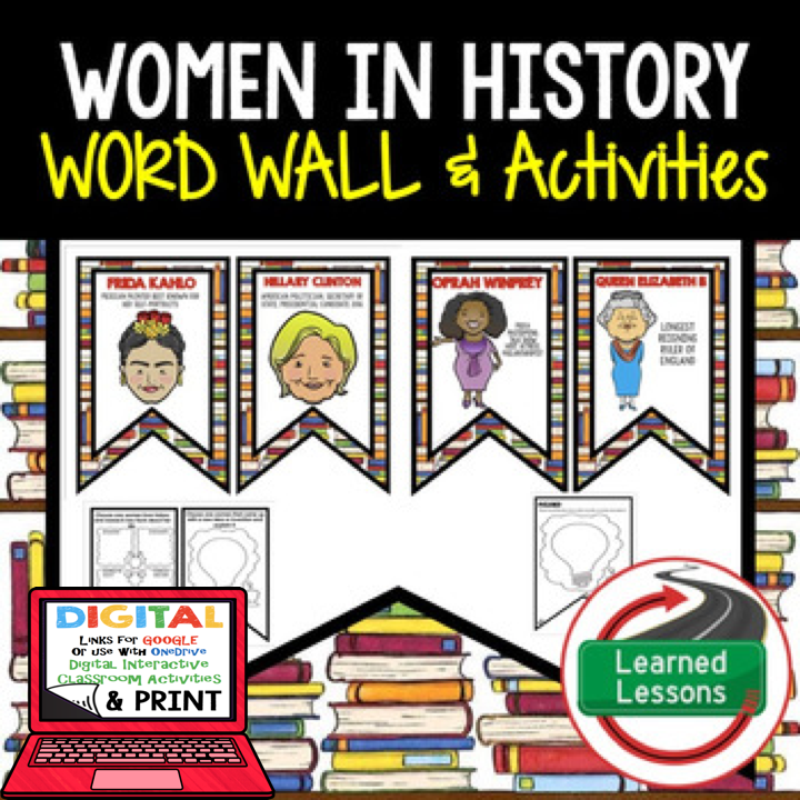 Word Wall BUNDLE, Profiles & Activity Pages (History) Digital Google ...