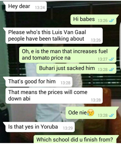 Check out another hilarious Whatsapp chat
