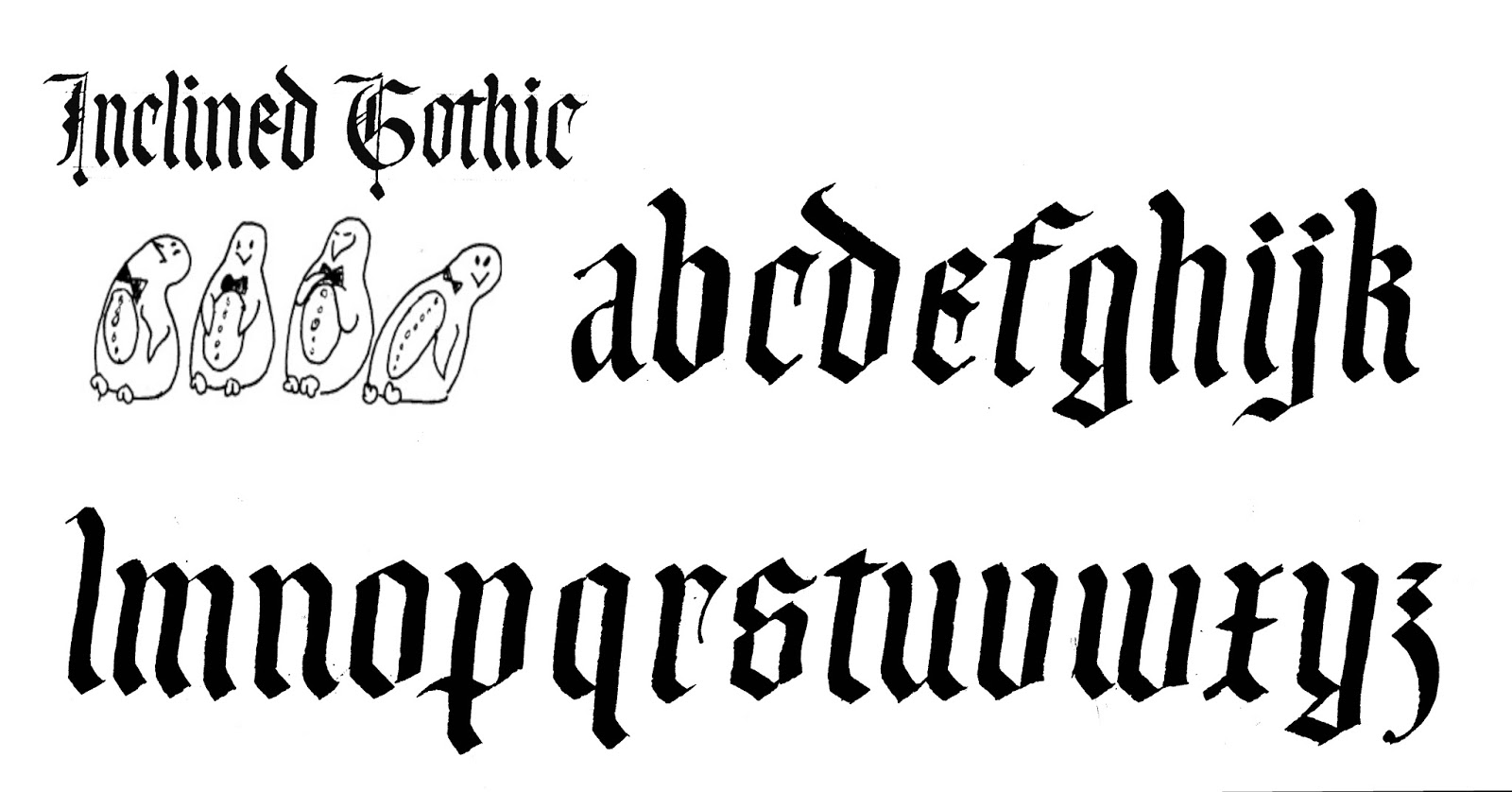 Margaret Shepherd: Calligraphy Blog: 187 Inclined Gothic