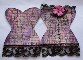 DIY Corset Shaped Card. Tutorial with Template. | Oh My Fiesta For Ladies!