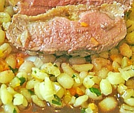 eatdrinkcooking: Ritschert mit ausgelöster Ganselkeule - Martini Gans ...