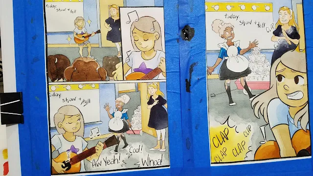 Classroom Conundrum- A Watercolor Process