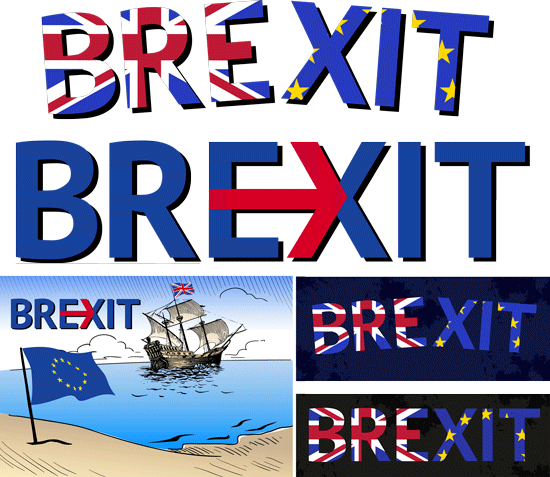 Logos Brexit - vector | Vector Clipart