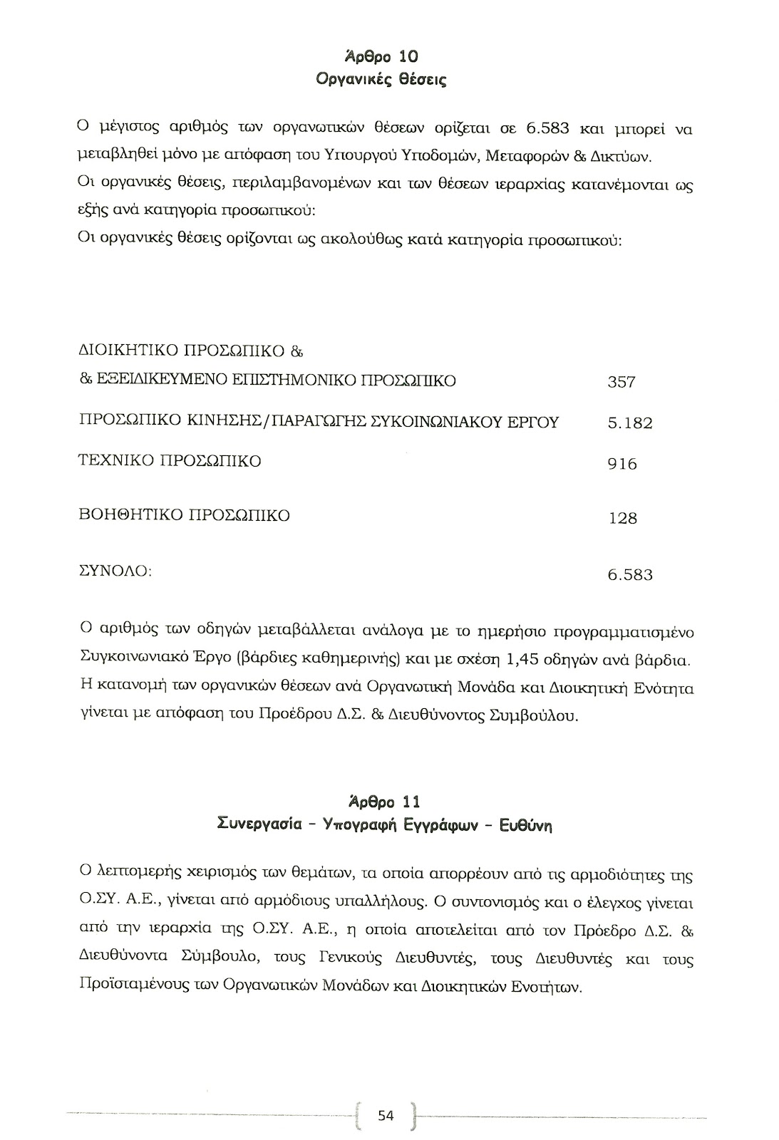 ΣΥΝΔΕΣΜΟΣ ΟΔΗΓΩΝ: ΤΟ ΣΧΕΔΙΟ ΓΙΑ ΤΟ ΝΕΟ ΟΡΓΑΝΟΓΡΑΜΜΑ ΕΙΝΑΙ ΕΤΟΙΜΟ.