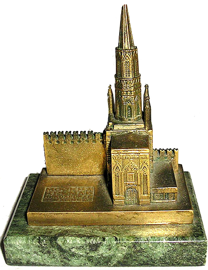 Building Collector: Russian Brass Buildings on Marble Bases