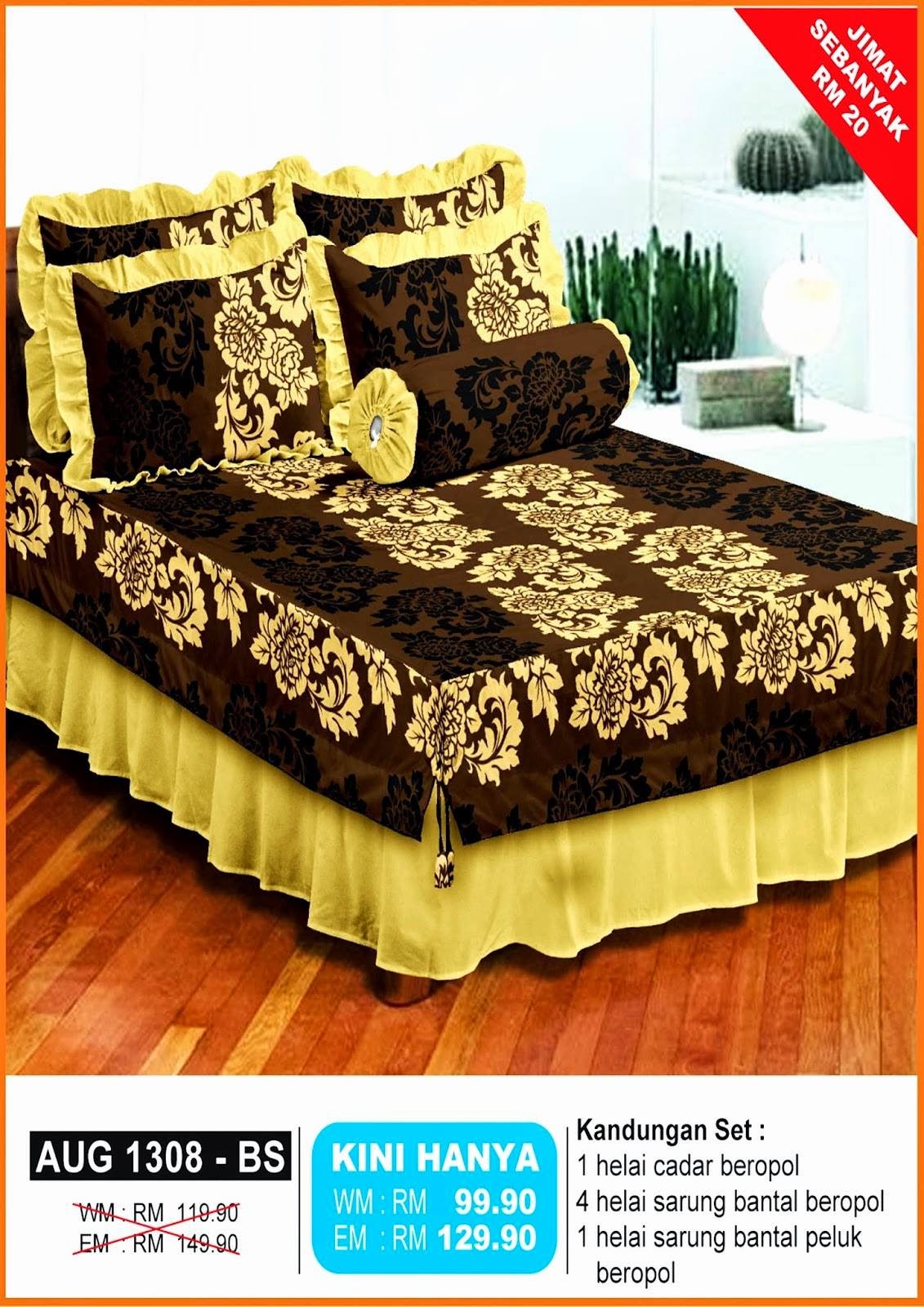 Cadar Asmida: SET CADAR QUEEN BEROPOL AUG