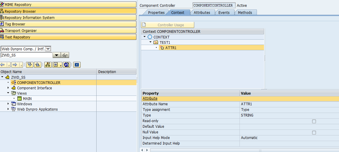 Identify changed data on screen in Web dynpro ABAP | SAP Online Guides