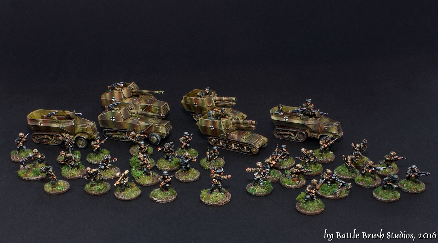 Battle Brush Studios: Showcase: 15mm WW2 Germans for Normandy, Pt.5