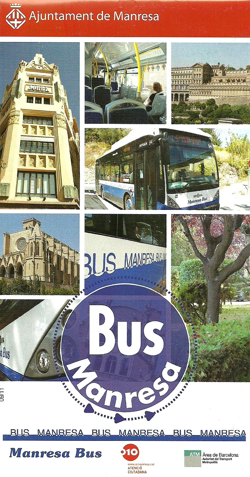 The traveler's drawer: MANRESA BUS / Ajuntament de Manresa. Fullet ...