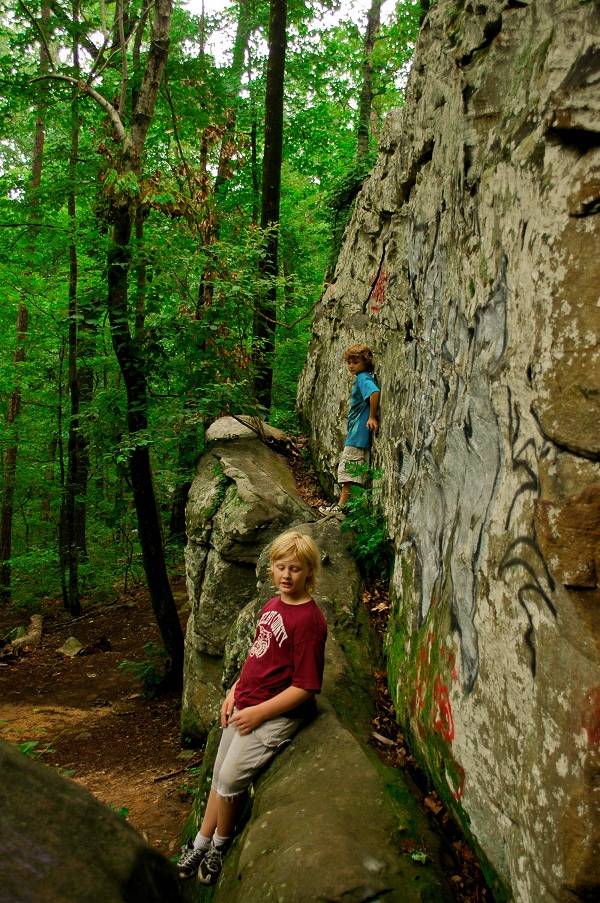 One State, Two Boys: Moss Rock Preserve - Hoover, Alabama - July 15, 2011