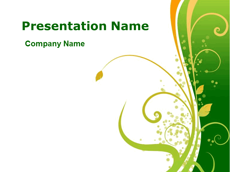 Green Theme - PPT TEMPLATE