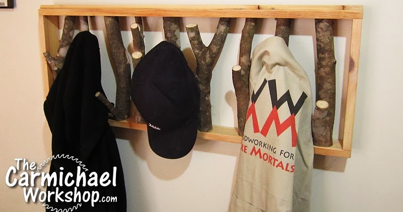 The Carmichael Workshop: Tree Limb Coat Rack