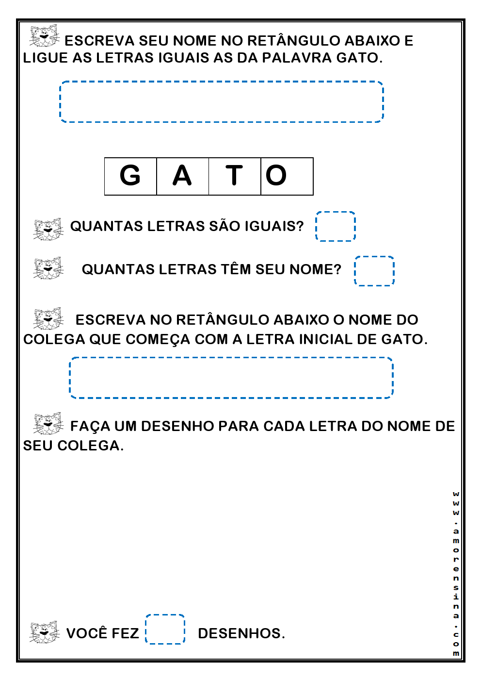 Alfabetizar com AMOR: O GATO DE BETO - POEMA E ATIVIDADES PARA ...