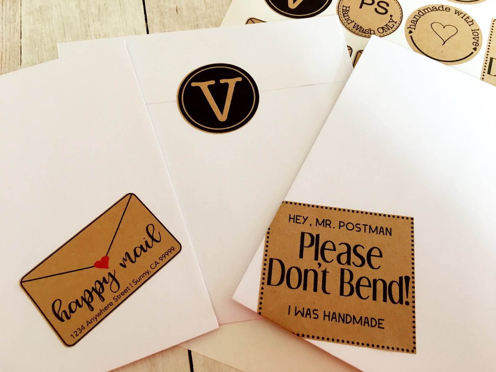 Printable Kraft Paper Sticker Sheets (Free Set of Designs) - Silhouette ...
