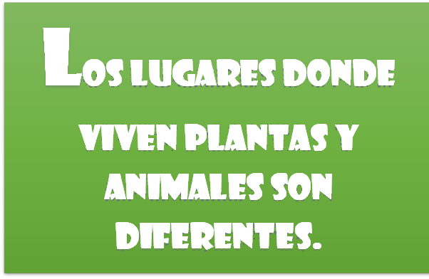 Geográfia: ¿Cómo son los lugares donde viven plantas y animales silvestres?