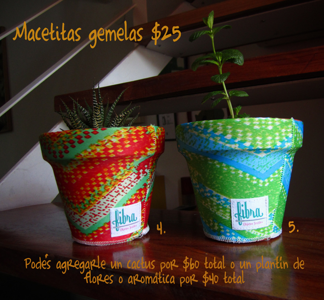 :: FIBRA :: Objetos Textiles: Macetas