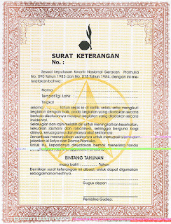 Contoh Piagam Pramuka