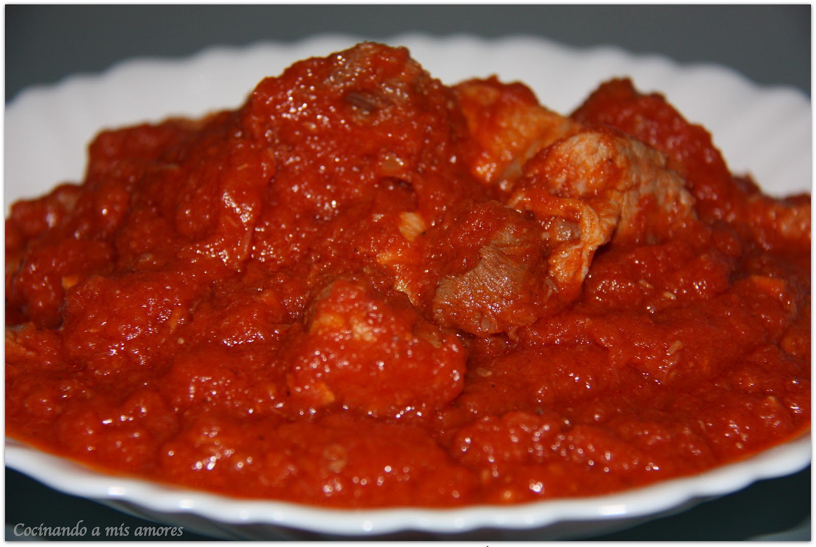 Cocinando a mis amores: Magra con tomate