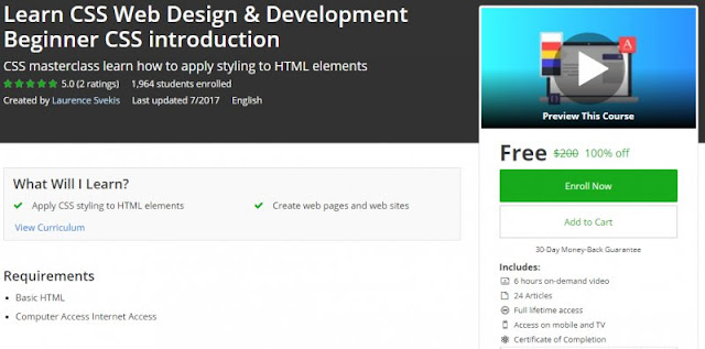 [100% Off] Learn CSS Web Design & Development Beginner CSS introduction ...