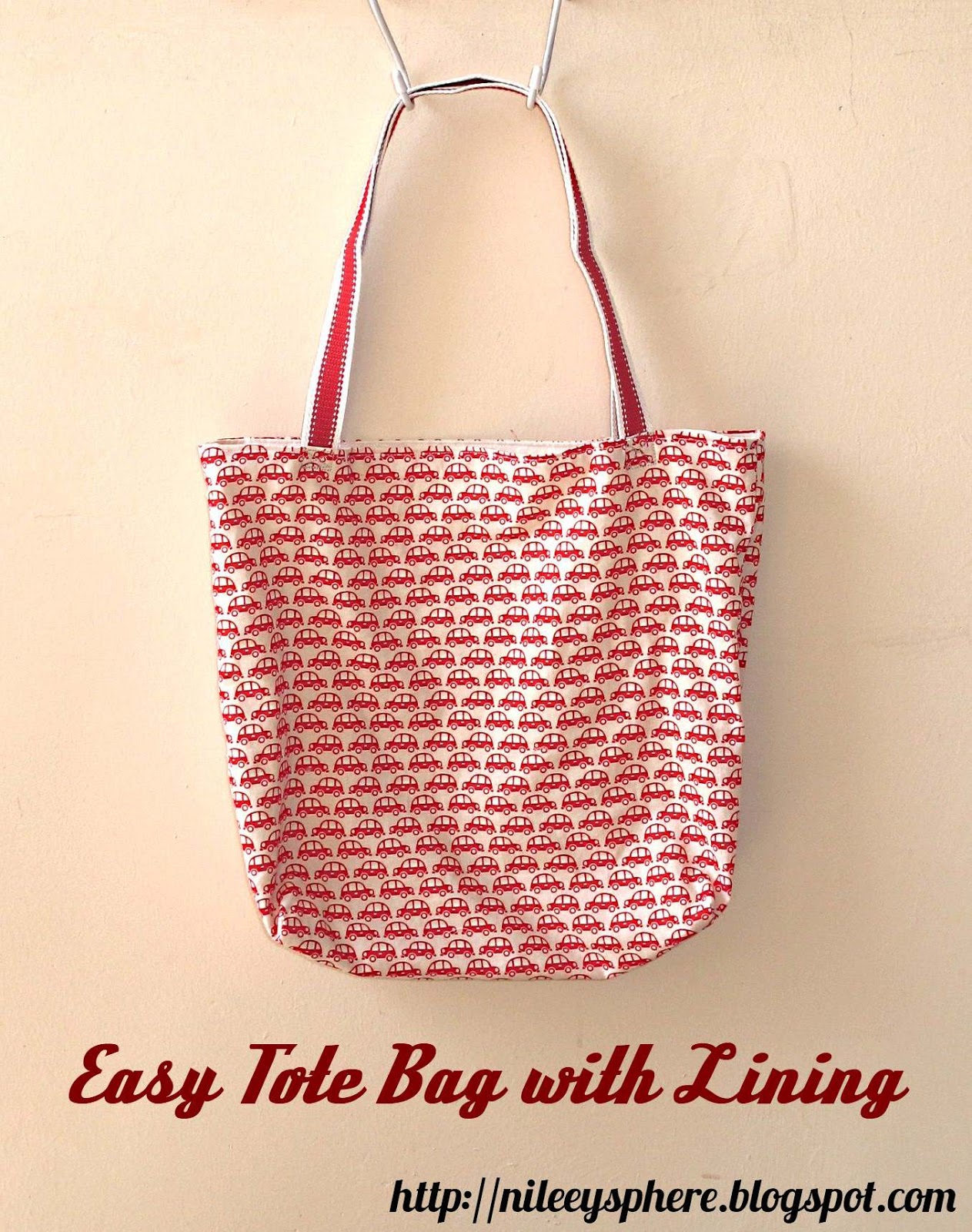 Easy Tote Bag With Lining Easy Tote Bag With Lining