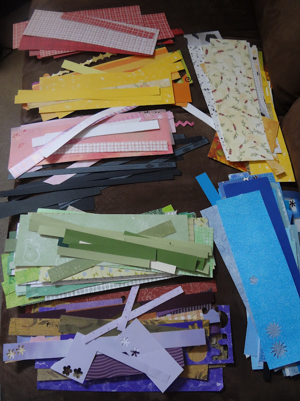 Tracys Treasures: How to use up those paper scraps and a great failed card