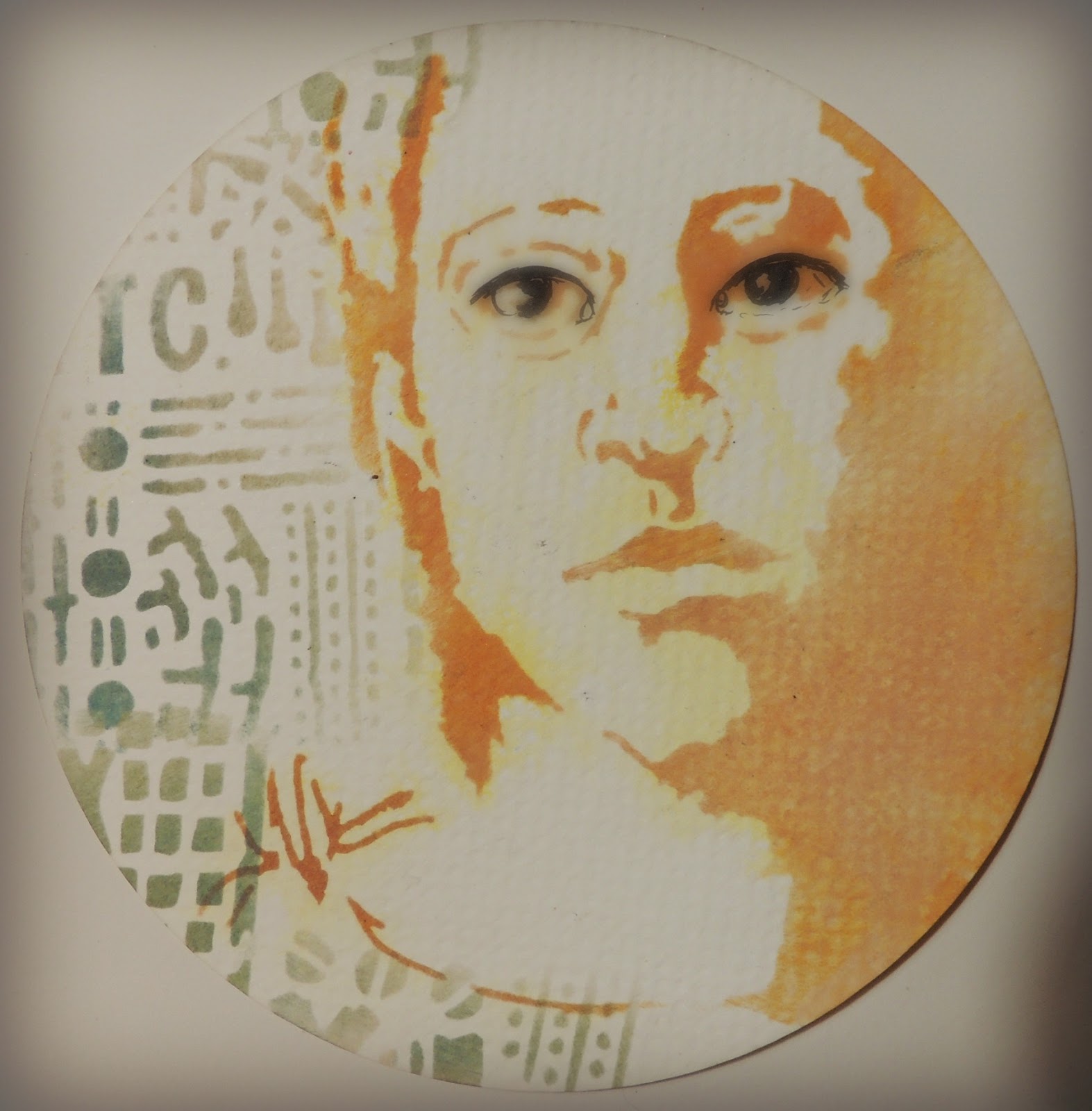 Bolton House: Artists Trading Coins using StencilGirl stencils