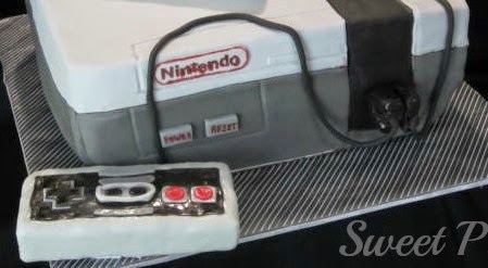 Nintendo Groom's Cake | Sweet P's Cake Decorating & Baking Blog