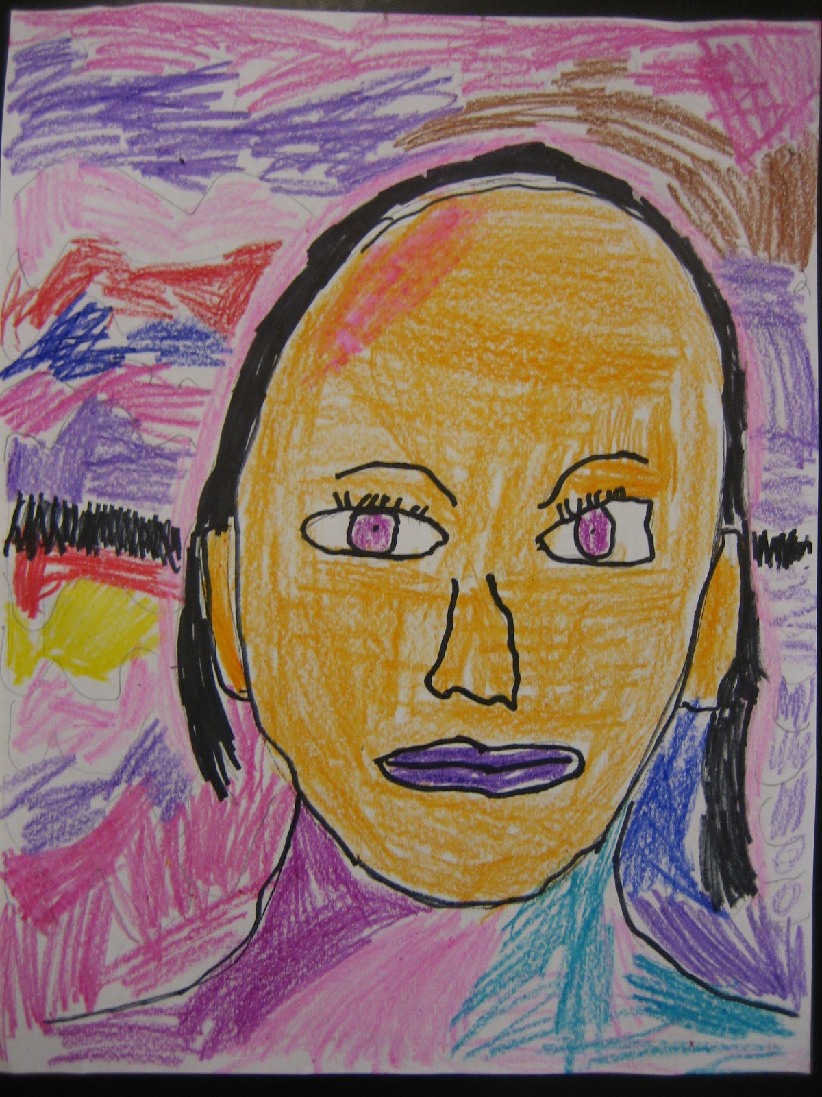 Creations from Young Minds: Kindergarten: Expressive Self Portraits